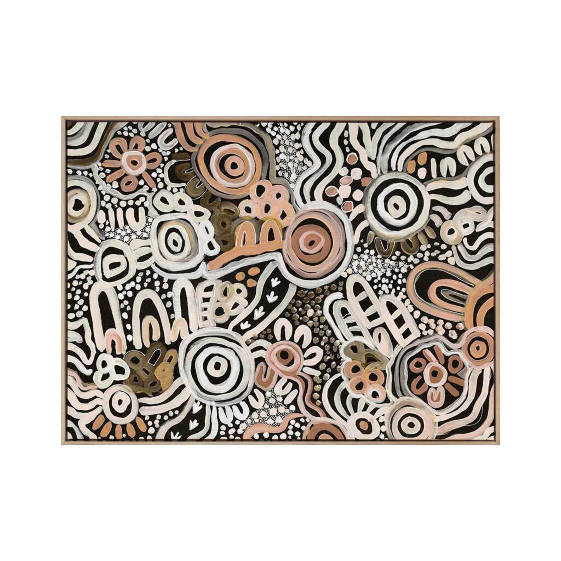 Aboriginal Collection - My Country Art Print - Nude – Jarvis + Jarvis Home