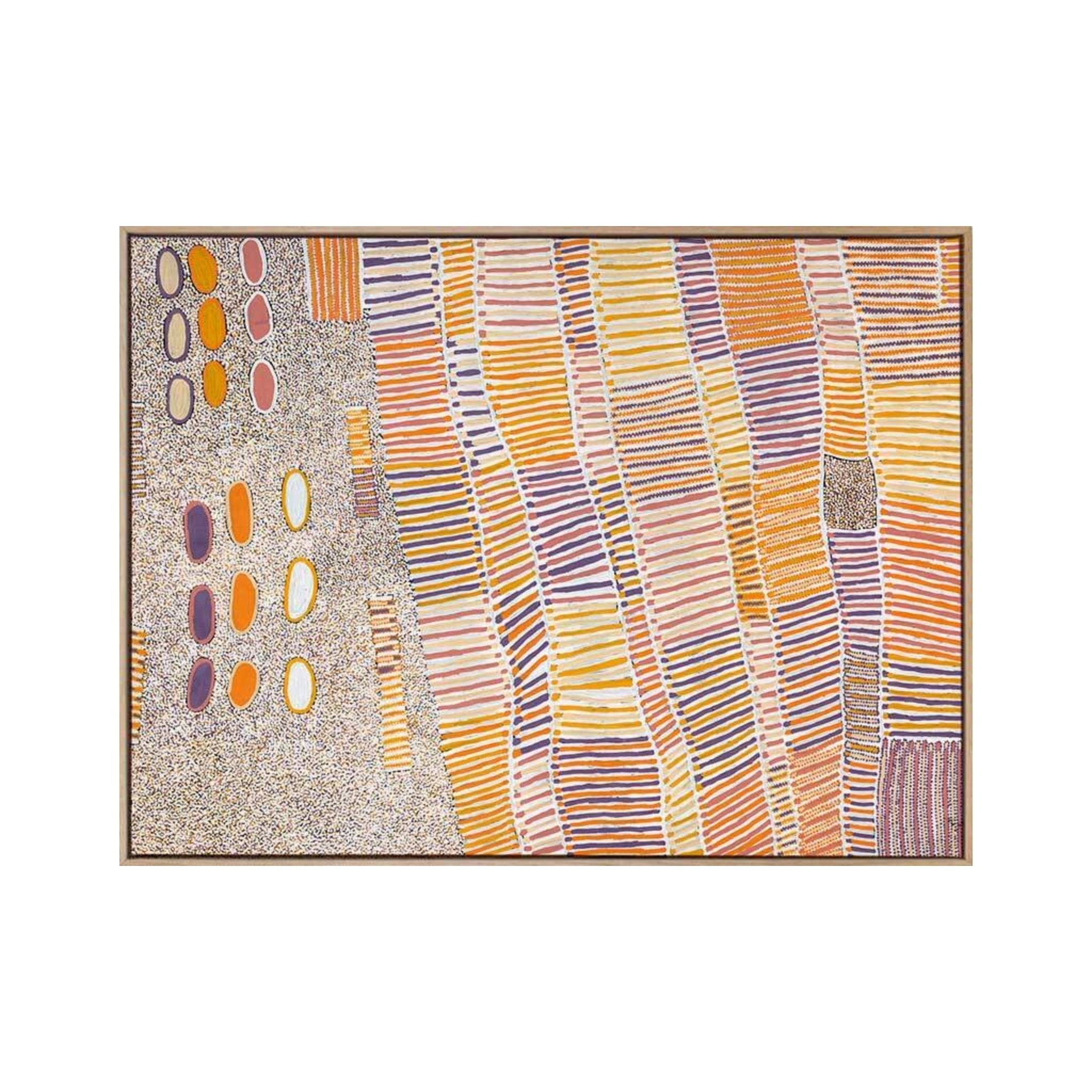 Aboriginal Collection - Lupul Orange Canvas Art Print – Jarvis + Jarvis ...