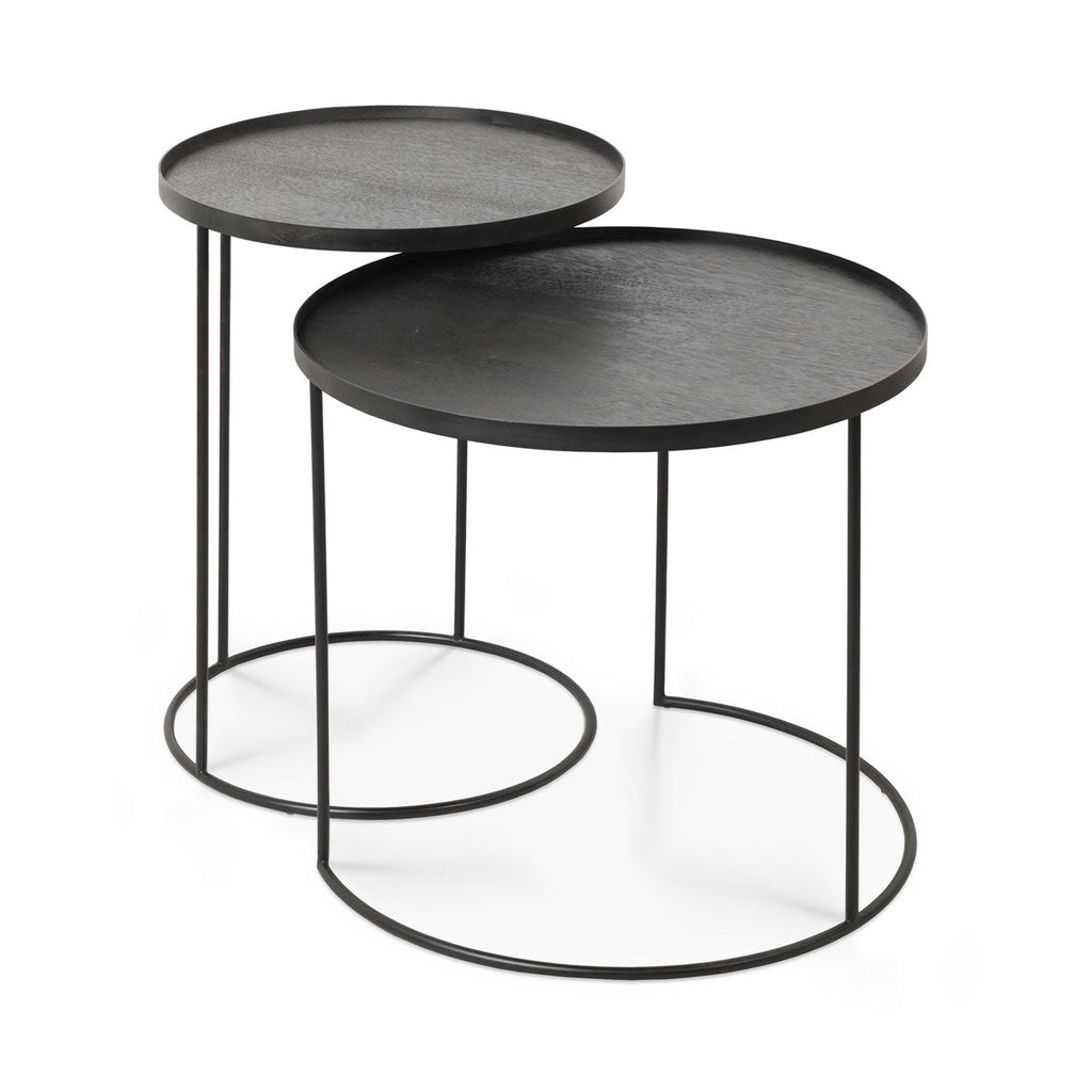 Ethnicraft Round Tray Side Table Set – Jarvis + Jarvis Home