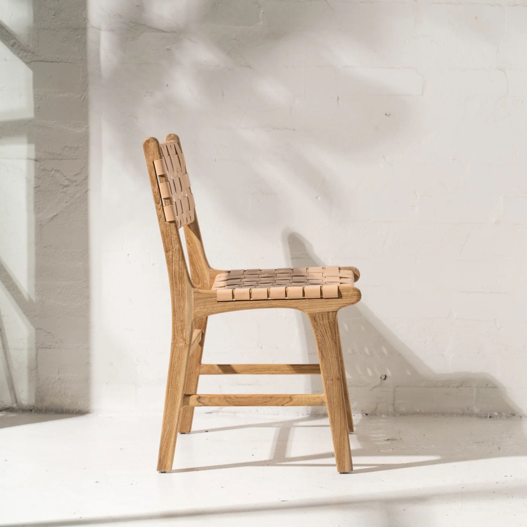 Luka Leather & Teak Chair Natural – Jarvis + Jarvis Home