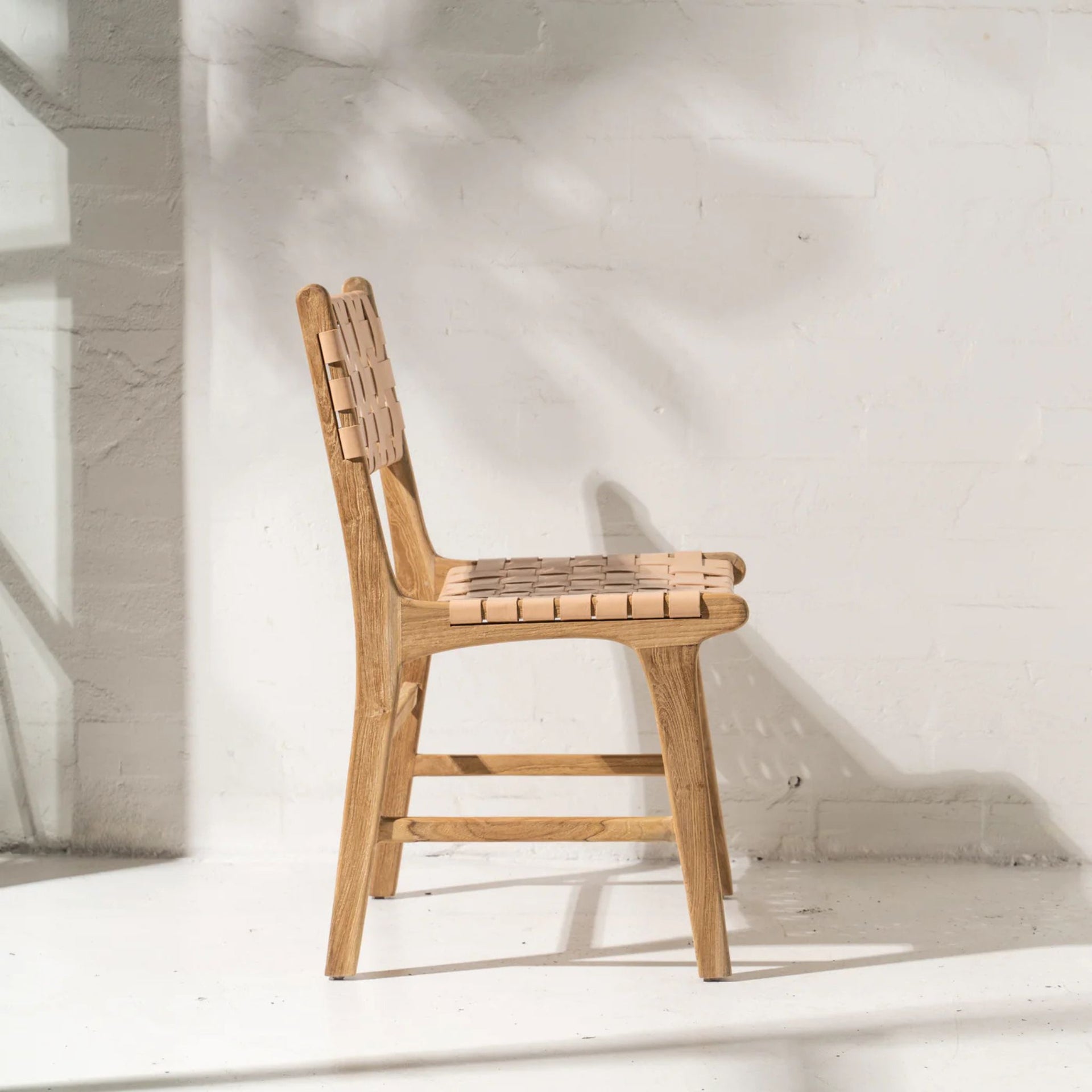 Luka Leather & Teak Chair Natural – Jarvis + Jarvis Home