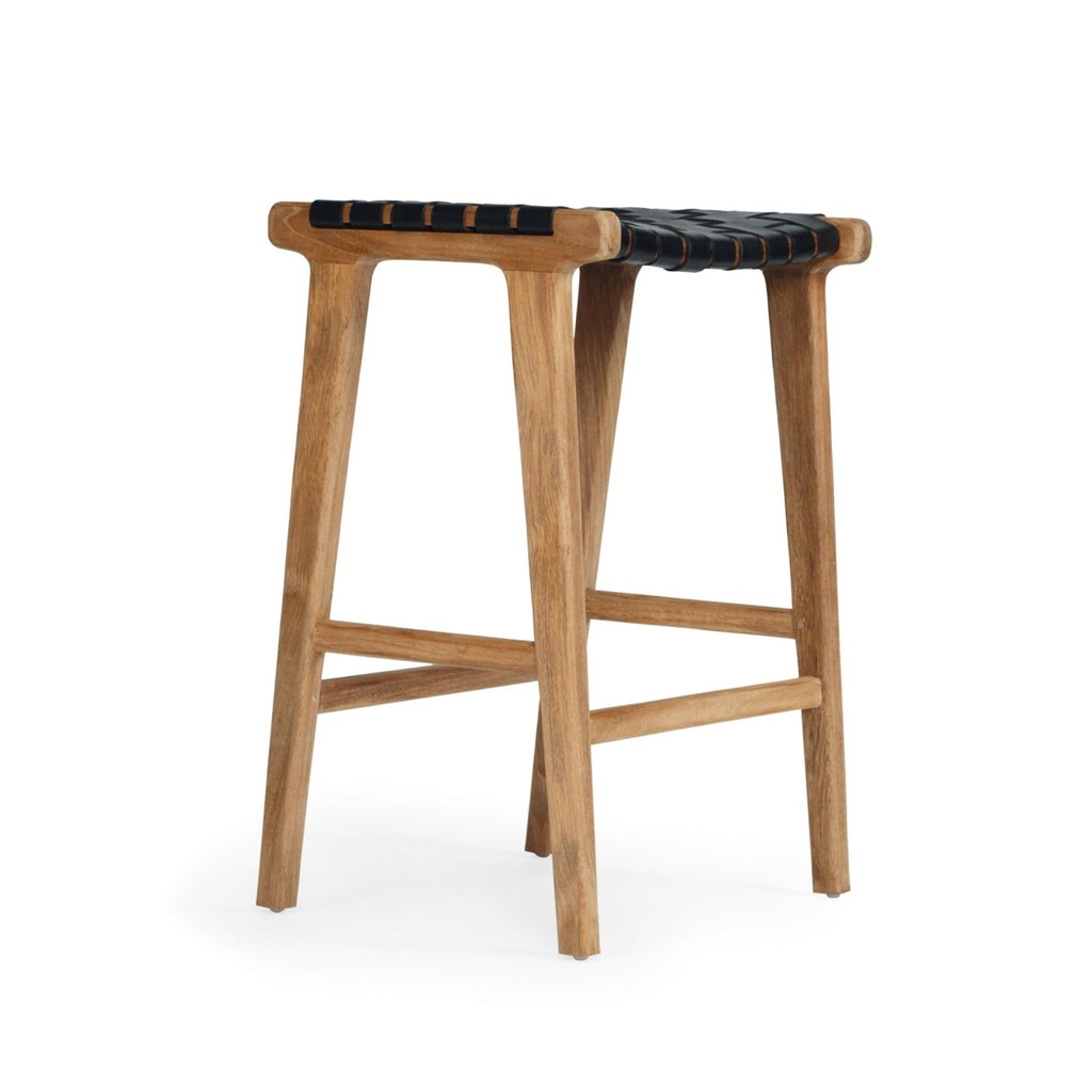 Paloma Woven Leather Saddle Stool – Jarvis + Jarvis Home