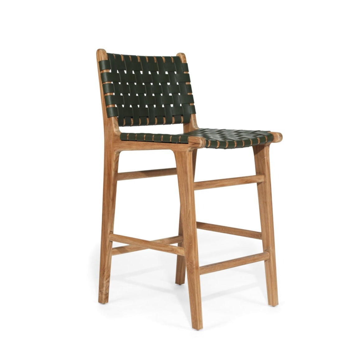 Paloma Woven Leather Backed Counter Stool – Jarvis + Jarvis Home