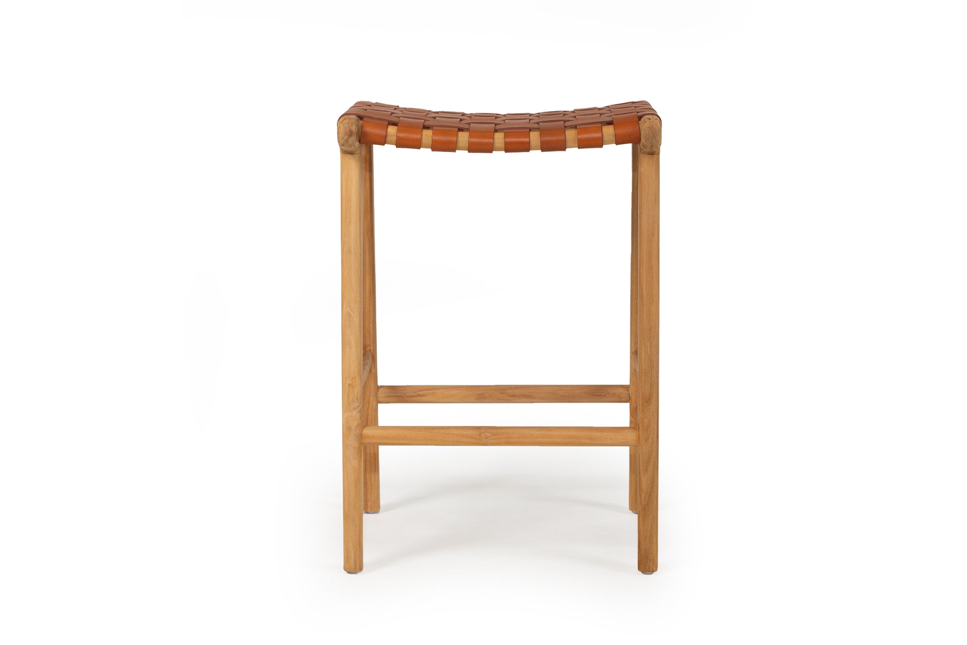 Paloma Woven Leather Saddle Stool – Jarvis + Jarvis Home