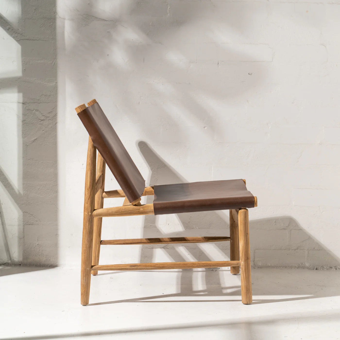 Anwar Leather and Teak Chair – Jarvis + Jarvis Home