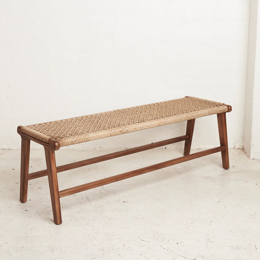 Ayda Woven Outdoor Bench – Jarvis + Jarvis Home